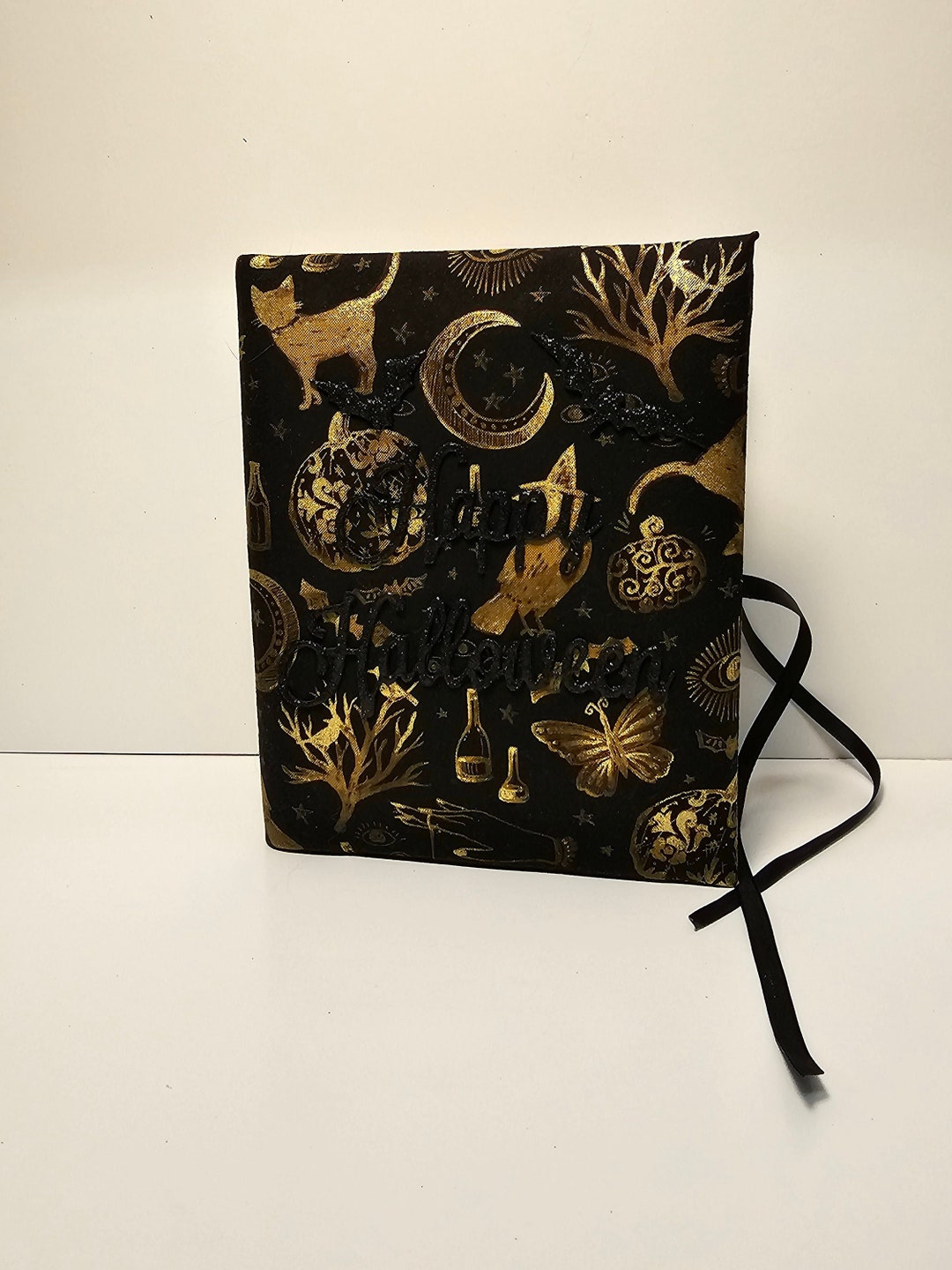 Halloween Photo Album Custom Halloween Photo Album Goth Cat - Etsy