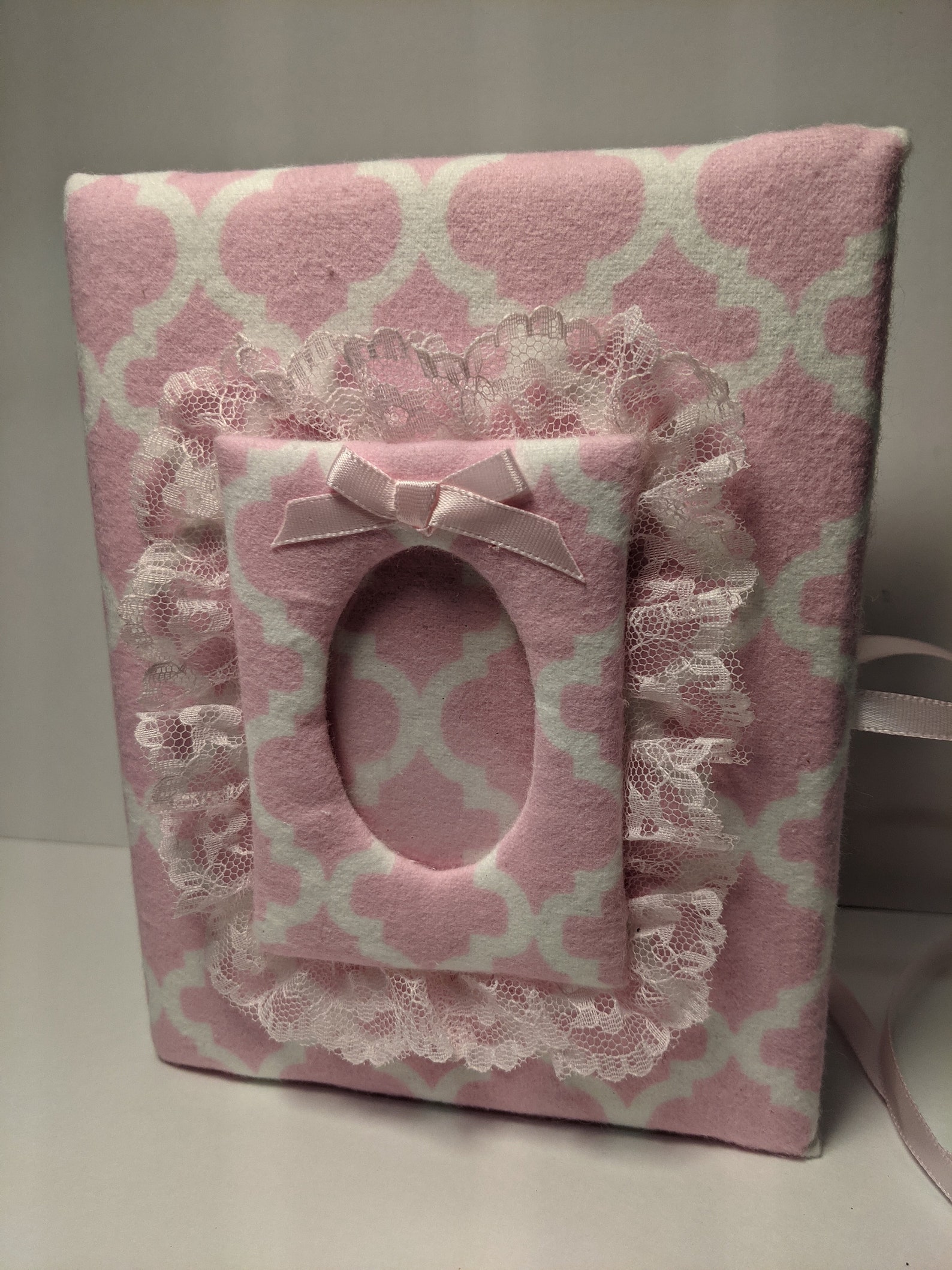 White and Pink Photo Album Holds 100 4x6 Photos Handmade - Etsy