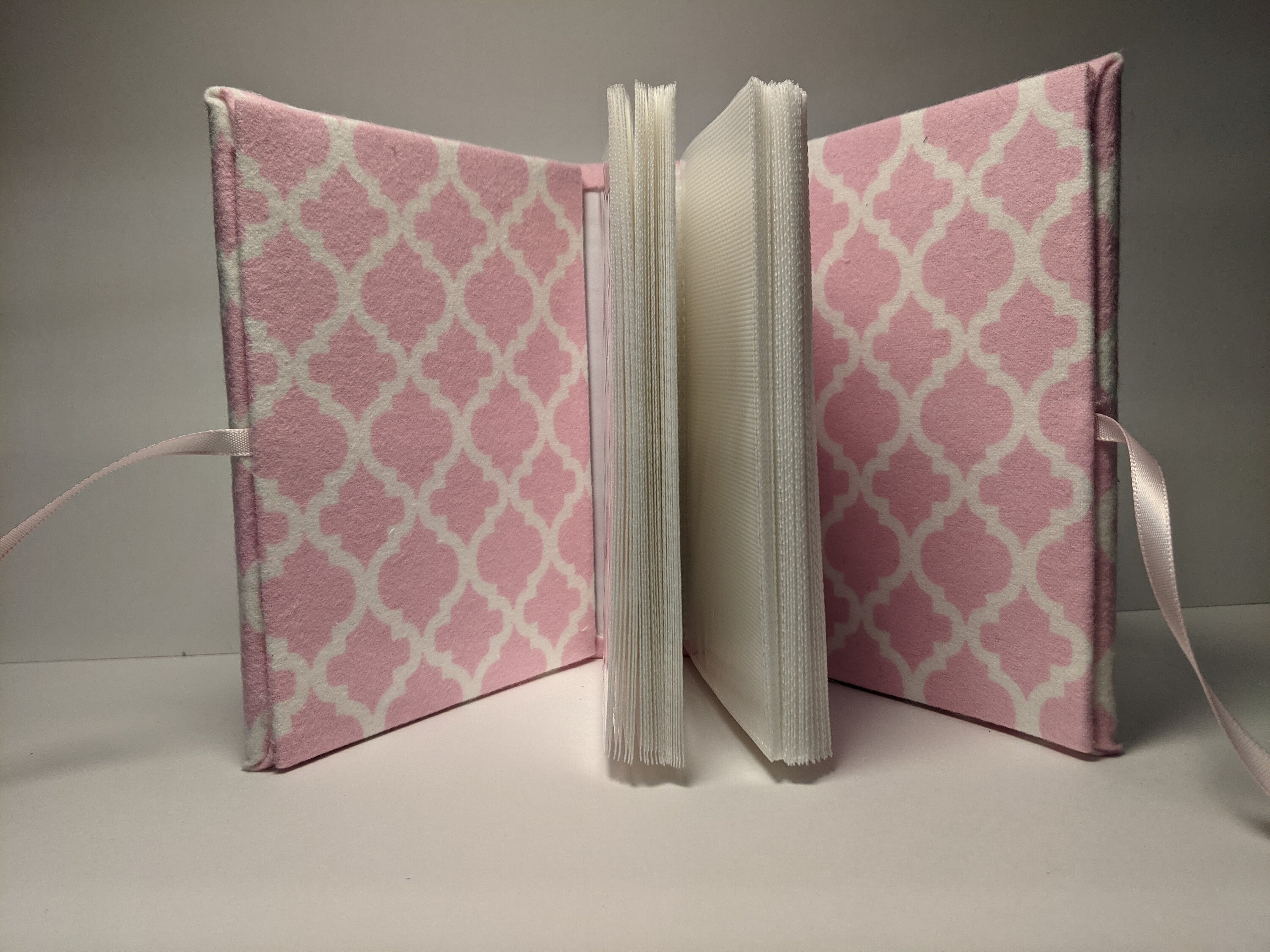 White and Pink Photo Album Holds 100 4x6 Photos Handmade - Etsy