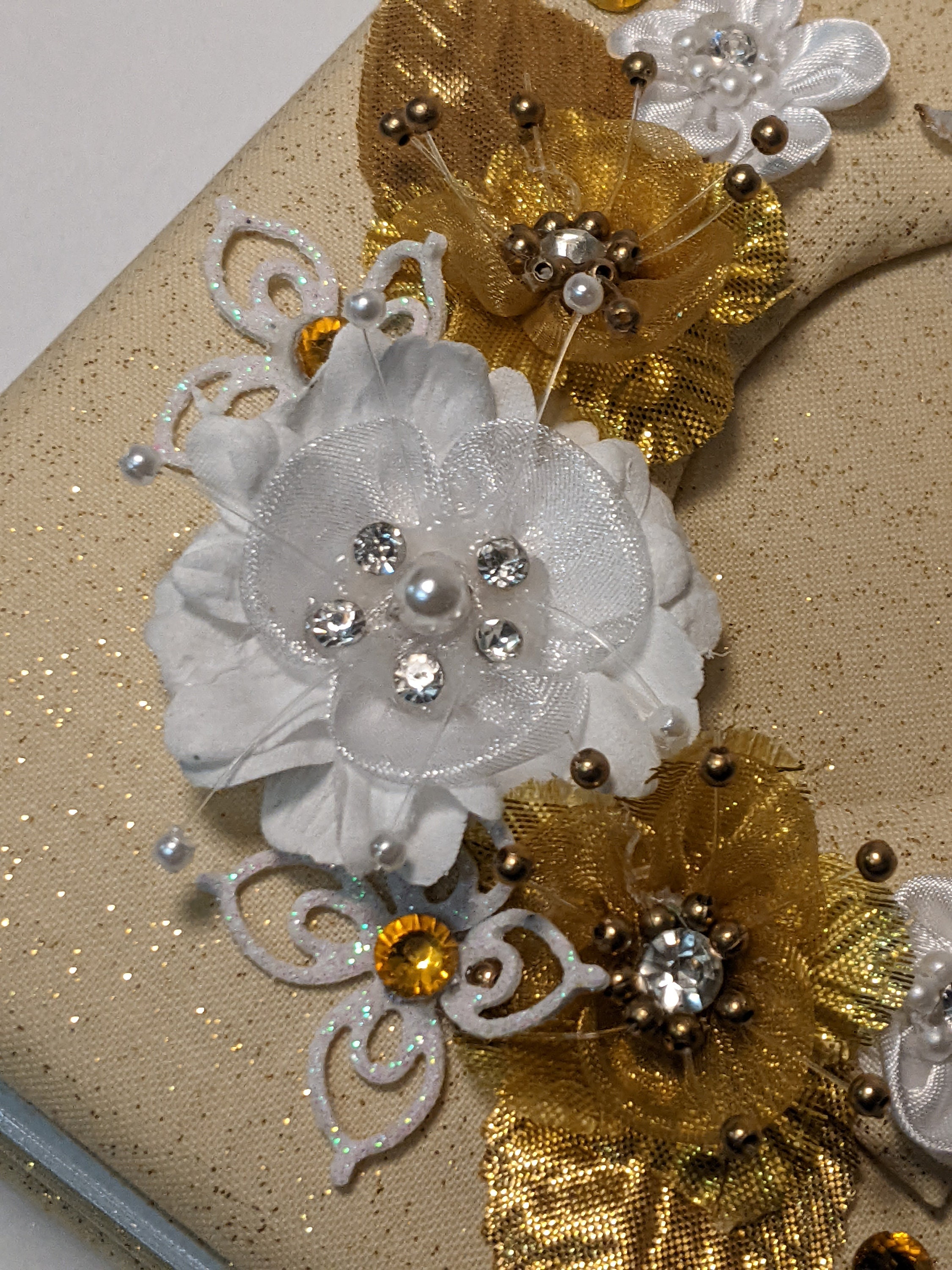 BEAUTIFUL Custom Gold Wedding Photo Album Handmade 7 X 5 - Etsy