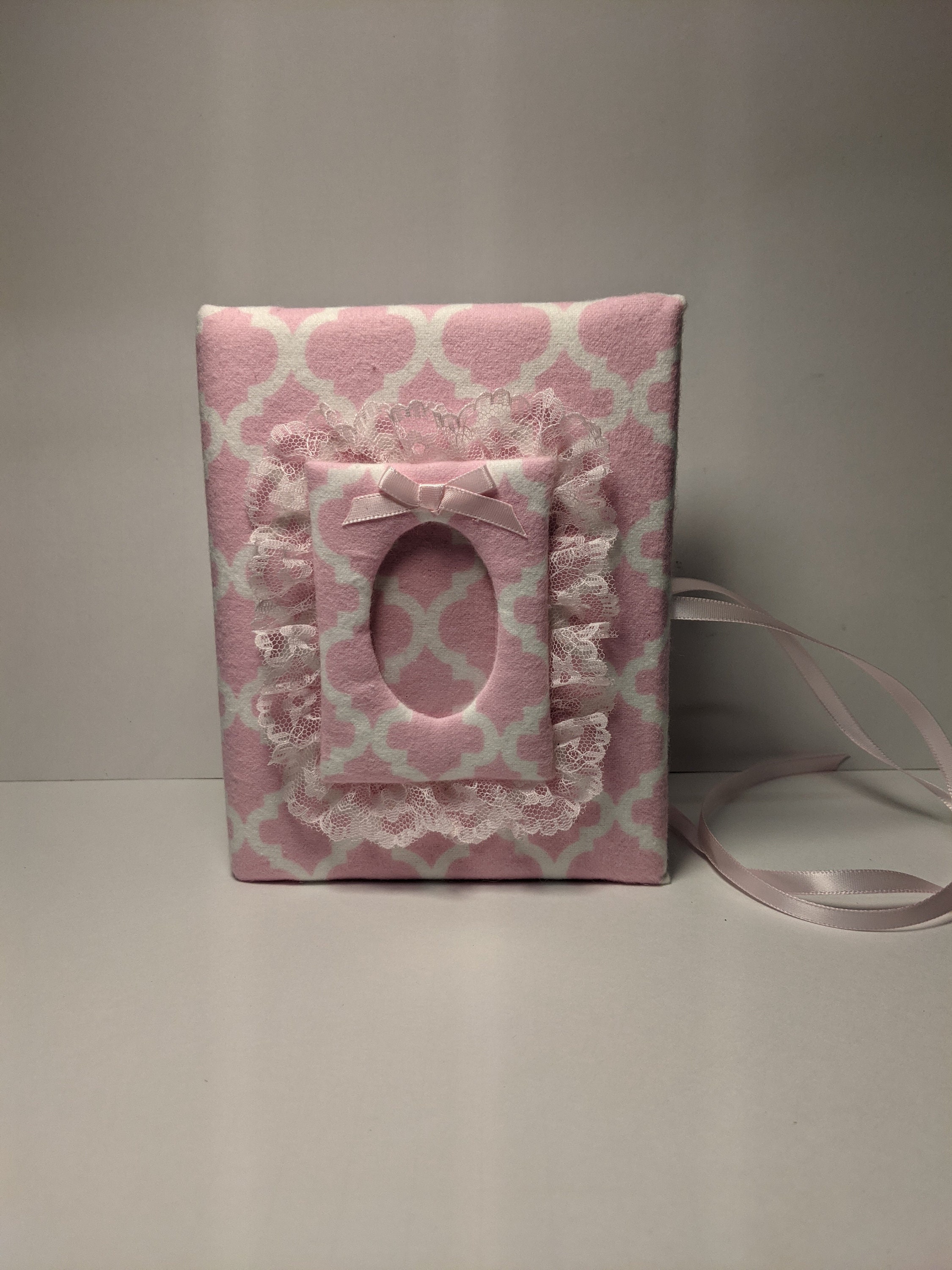 White and Pink Photo Album Holds 100 4x6 Photos Handmade - Etsy