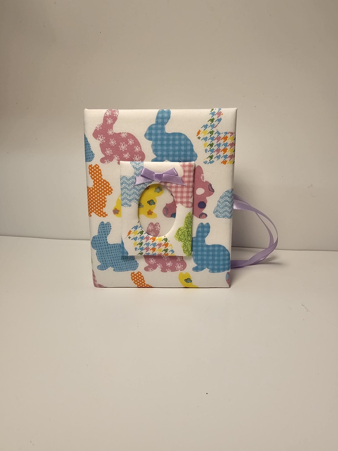 Personalized Pastel Bunny Photo Album for Easter - Holds 100 4 X6 ...