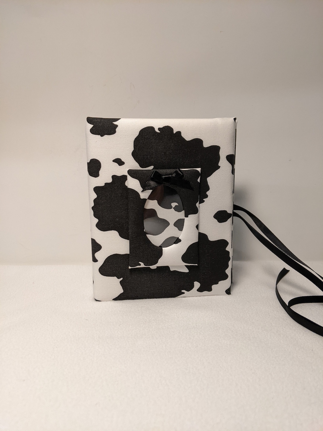 Black and White Cow Photo Album - Custom Cow Photo Album - Holds 100 4 ...