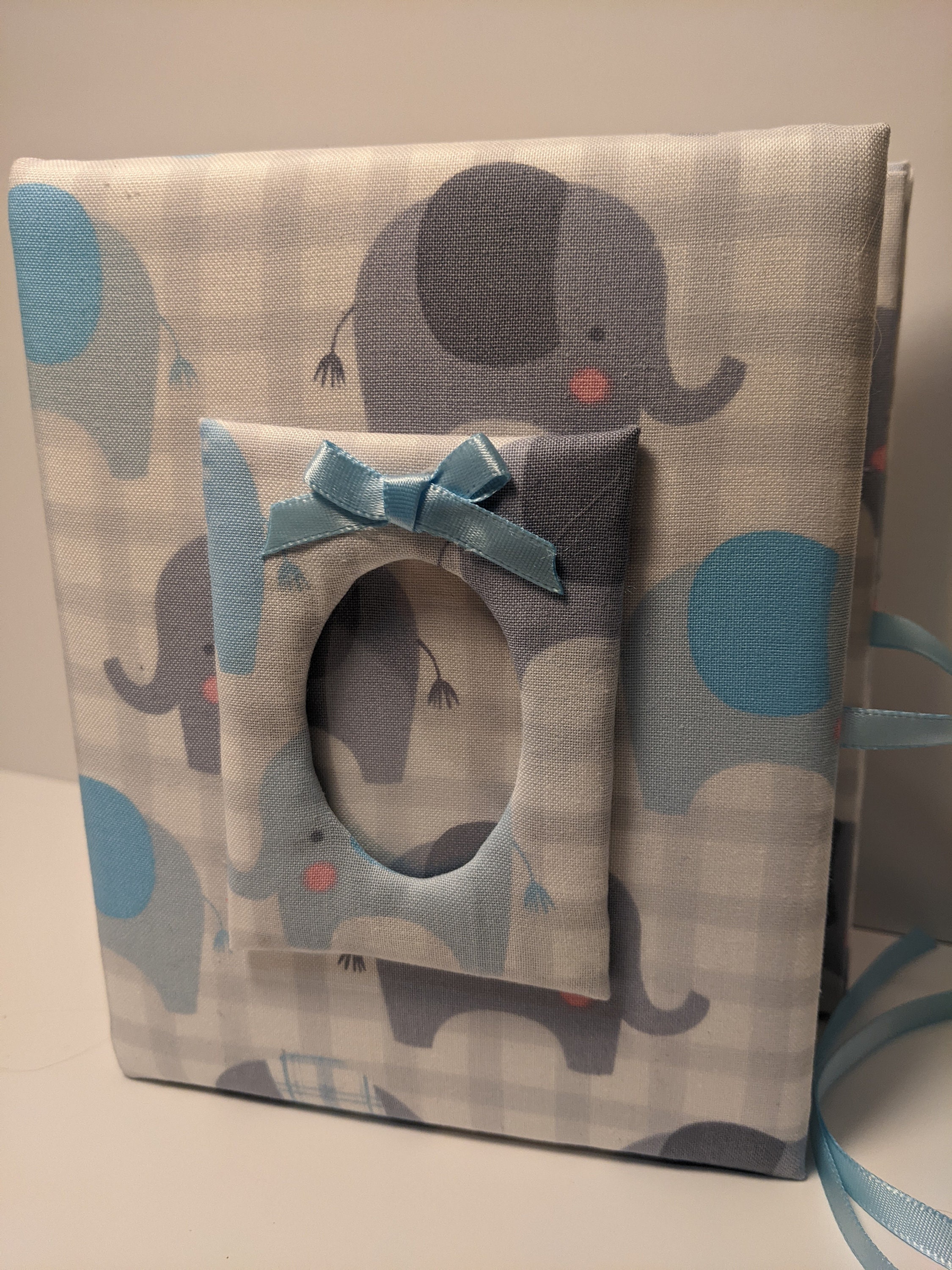 New Baby Boy Plaid Elephant Photo Album Holds 100 4x6 - Etsy