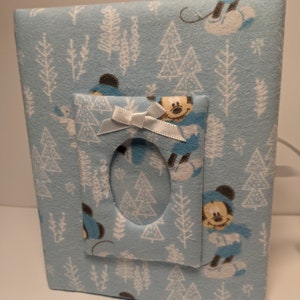 Disneys Winter Mickey Mouse Photo Album Baby Boy Photo Album Handmade ...