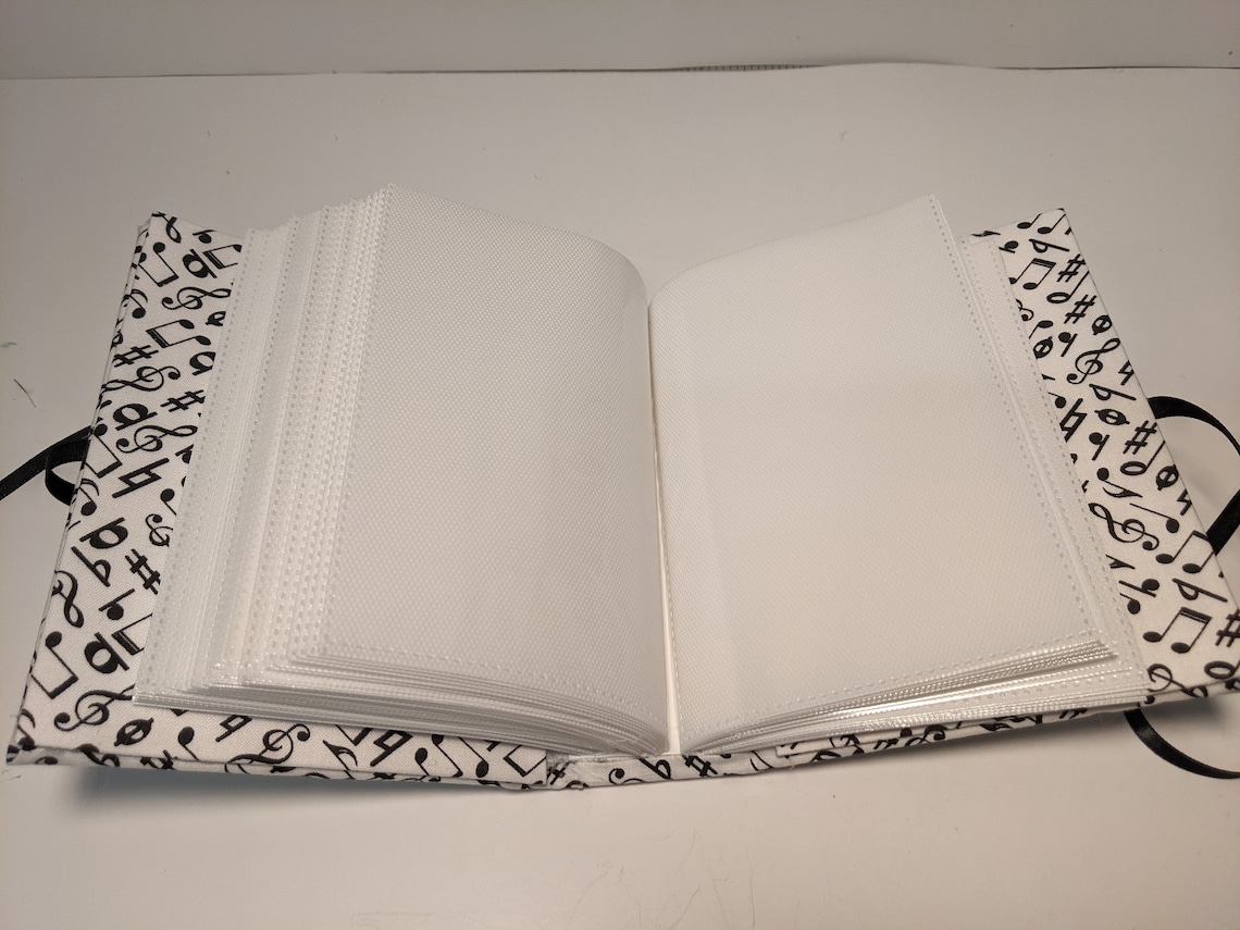 Musical Notes Photo Album - Music, Chorus, Songs - Holds 100 4x6 Photos ...