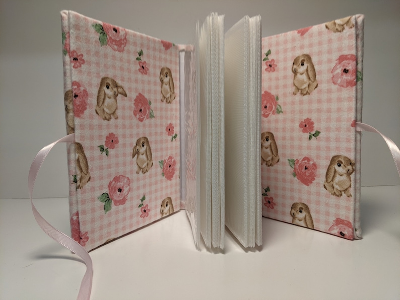 Personalized Pink Bunny Photo Album for Easter - Holds 100 4 X6 ...