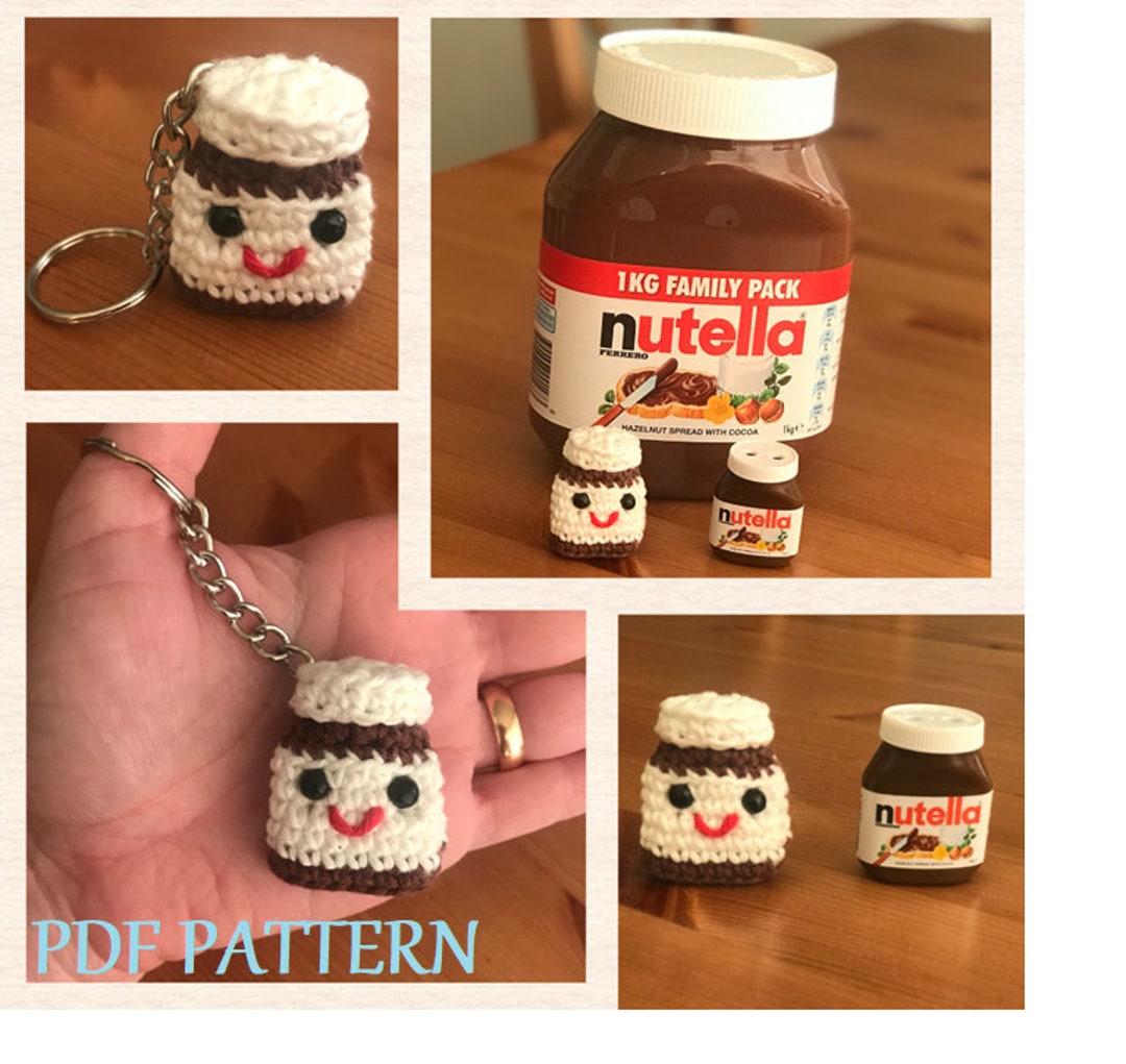 Amigurumi Mini Nutella (keychain) – Tutorial PDF File (english) - Etsy