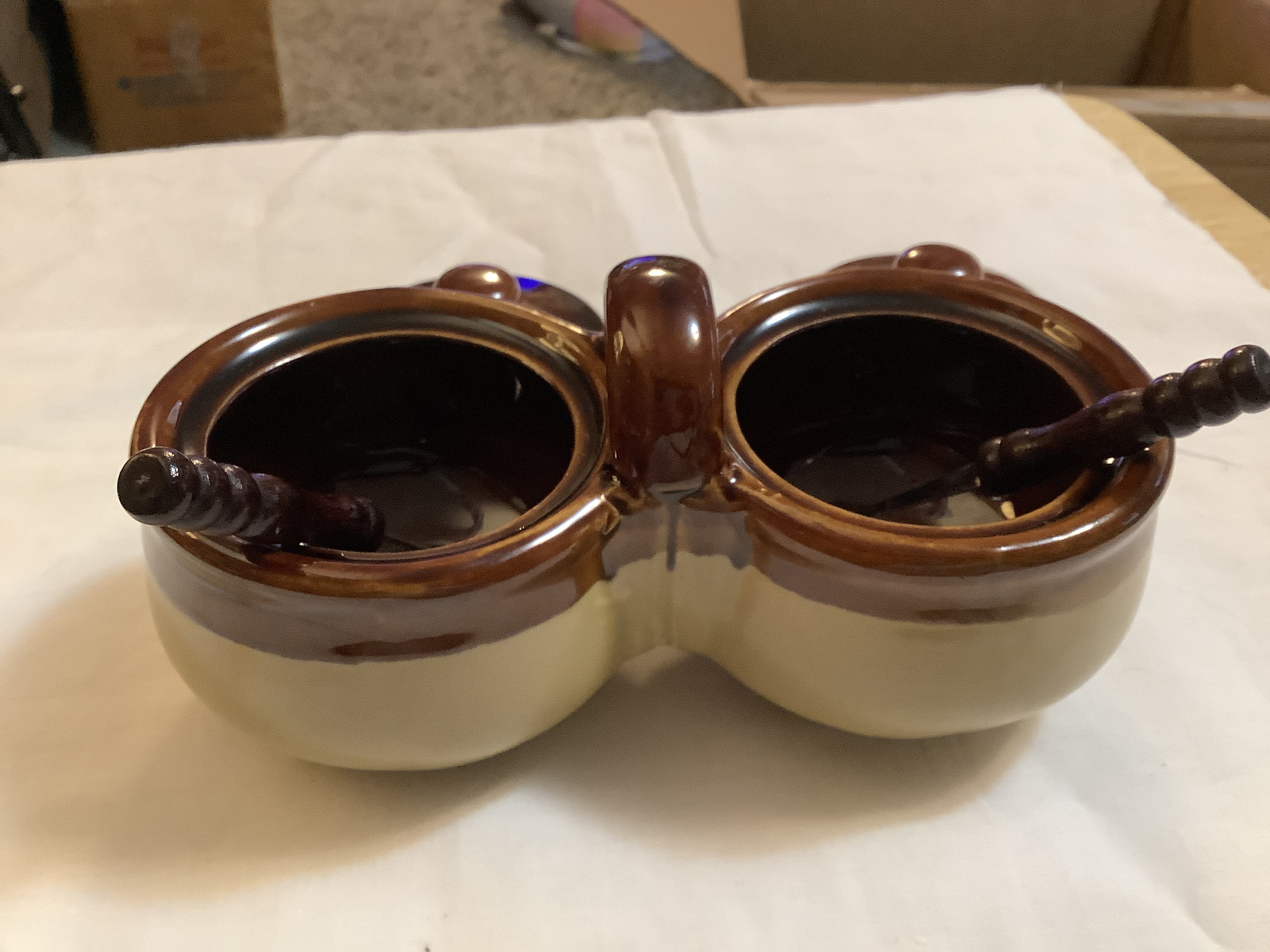 Vintage Condiment Container. Complete With Lids and Original Spoons - Etsy