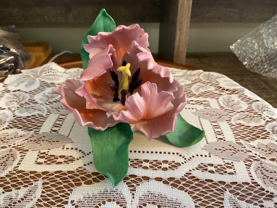 Lenox Porcelain Parrot Tulip, Fine China Floral Decor - Etsy