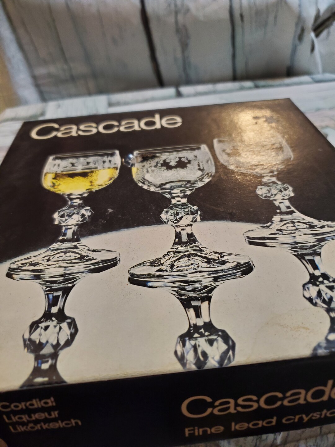 Cascade Fine Lead Crystal Set of 6 Cordial Glasses - Etsy