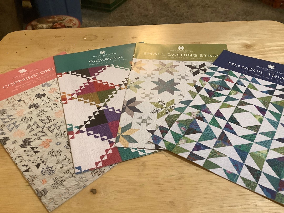 Set of Missouri Star Quilt Patterns, Fabri Flair Template One Unopened ...