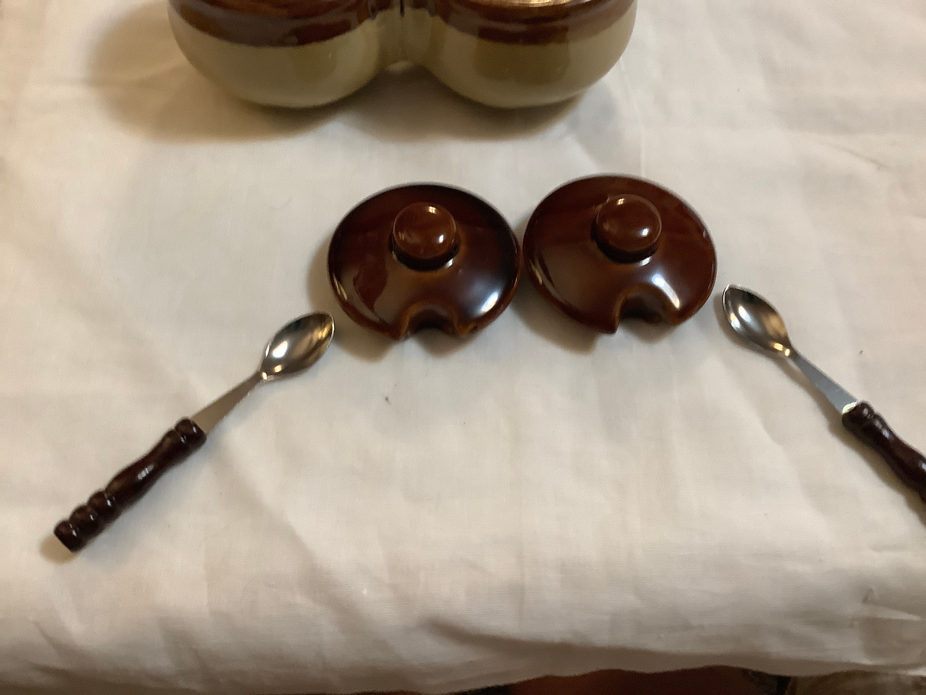 Vintage Condiment Container. Complete With Lids and Original Spoons - Etsy