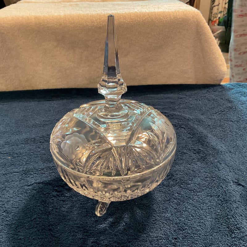 Crystal Candy Dish - Etsy
