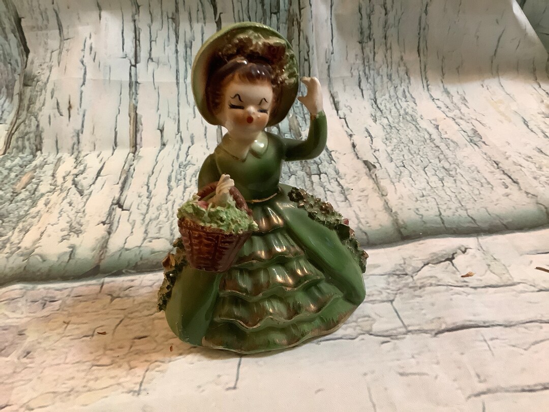 Vintage Porcelain Victorian Woman Figurine - Etsy