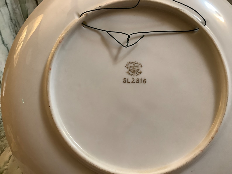 Vintage Lefton China Plate Hand Painted Roses - Etsy