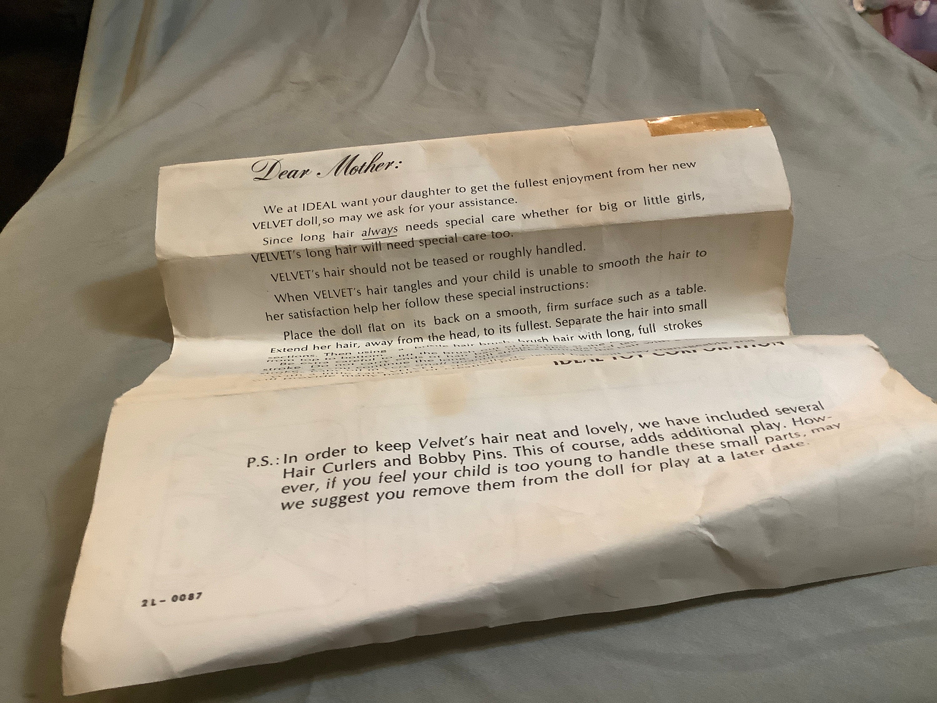 Vintage Velvet Chrissys Cousin, With Hair That Grows and Grows. 1970 - Etsy