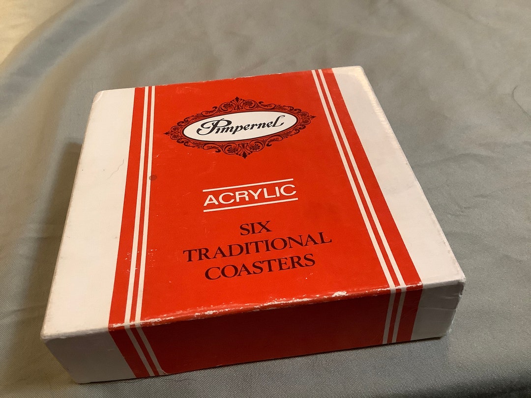 Pimpernel Acrylic Traditional Coasters 5 Coasters in Total - Etsy