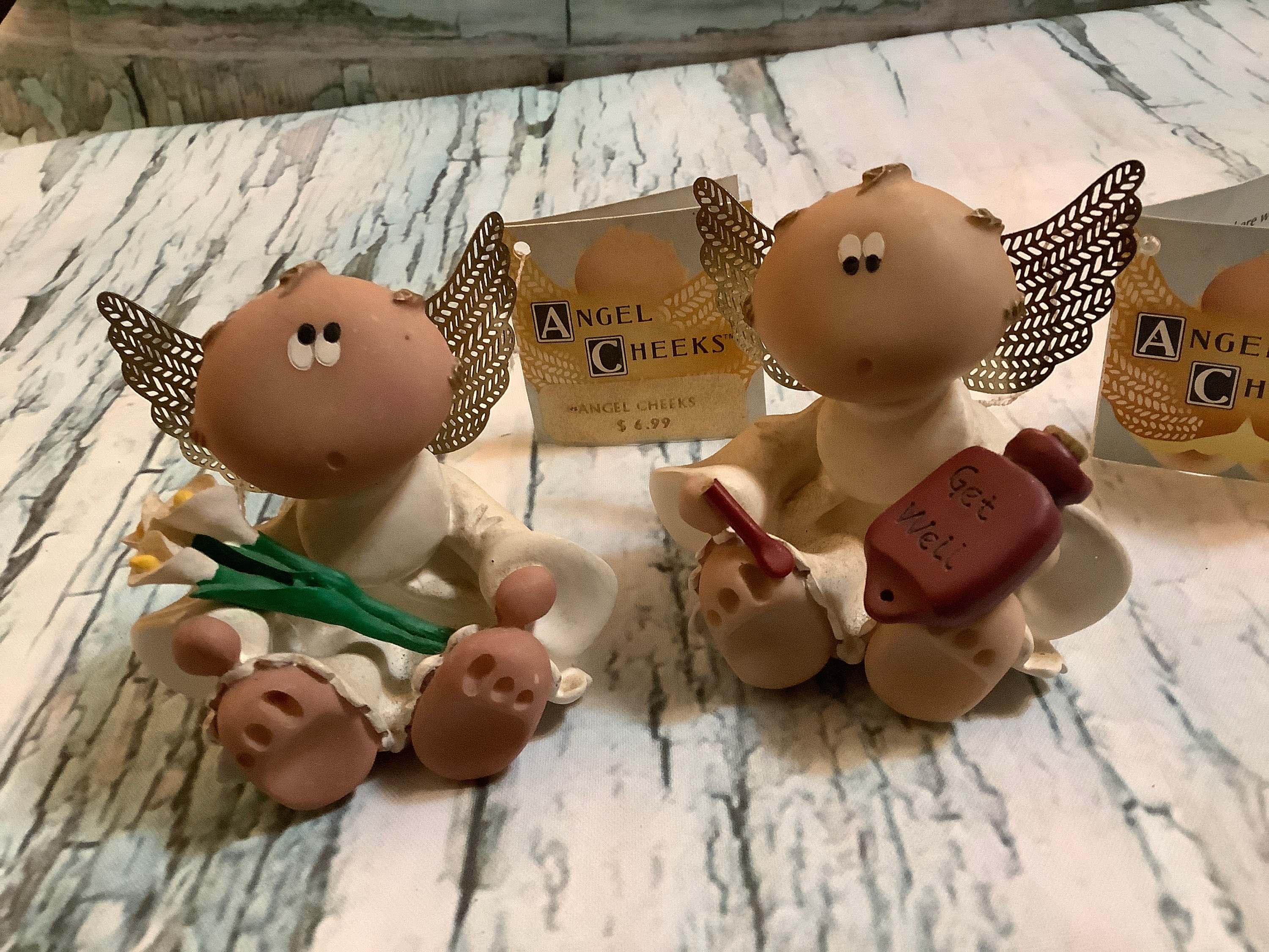 2 Angel Cheeks Guardian Angel Get Well Soon. - Etsy