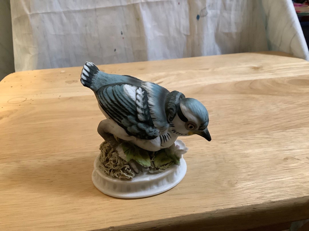 Vintage Lefton Blue Jay Bird, Hand Painted by Lefton China - Etsy