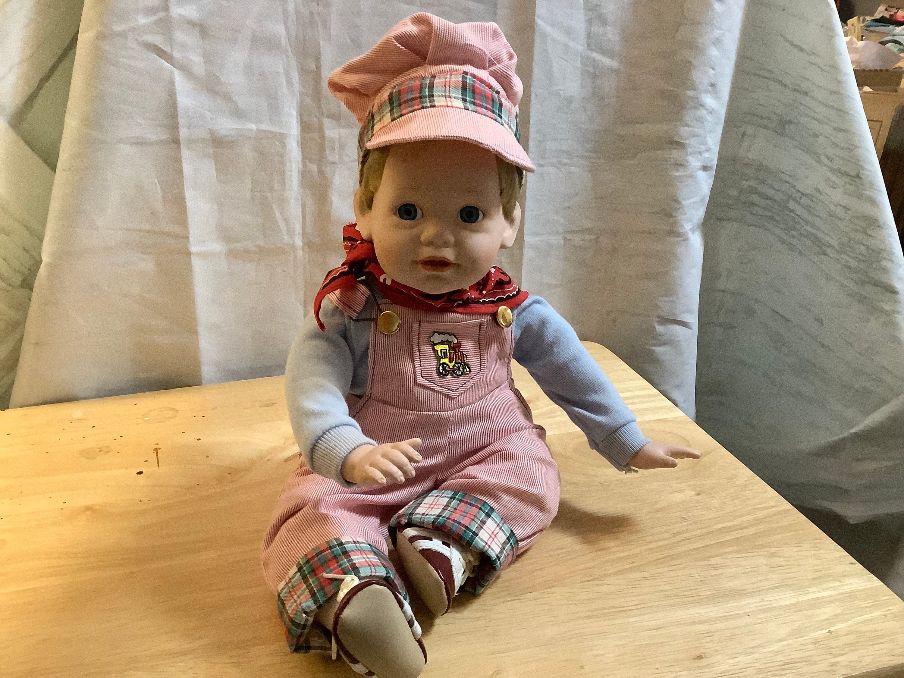 1990 Ashton Drake jimmy Train Conductor Porcelain Doll by Elle Hutchins ...