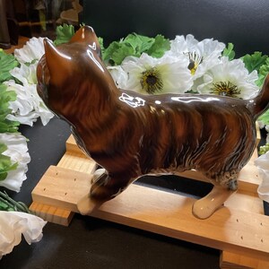 Vintage Ceramic Tabby Cat Figurine by Coppercraft, Measures 7.5” Tall ...