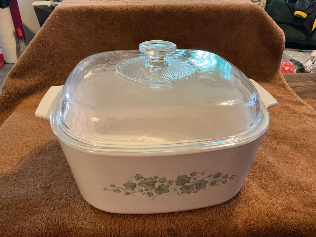 Corning Ware Callaway Green Leaf Pattern 5-liter Dutch Oven A-5-B With ...