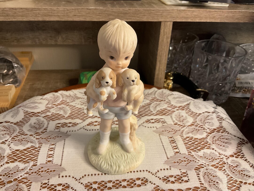 Vintage Lefton Christopher Collection Porcelain Figurine Featuring a ...