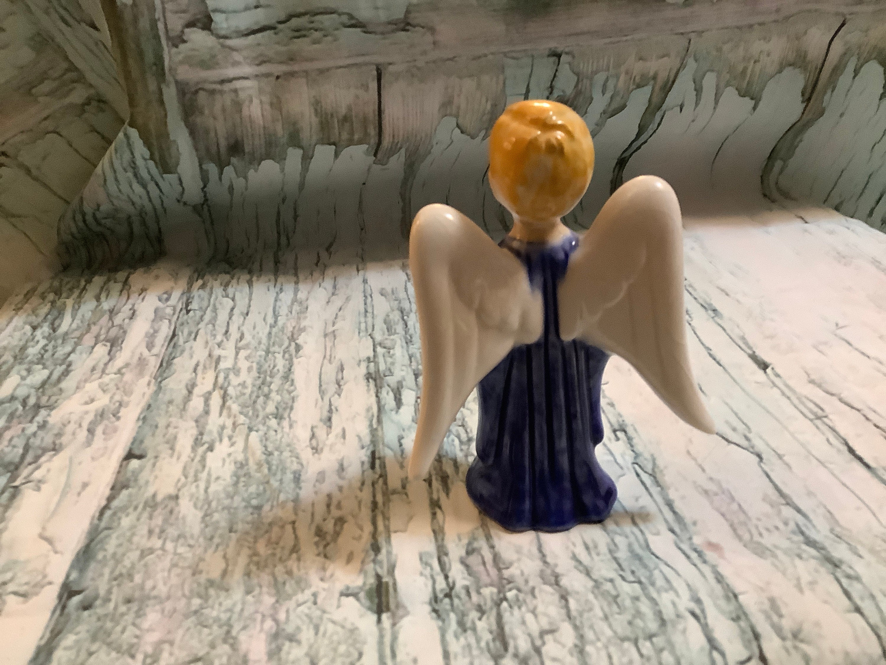 Vintage Holland Mold Blue Angel Figurine - Etsy
