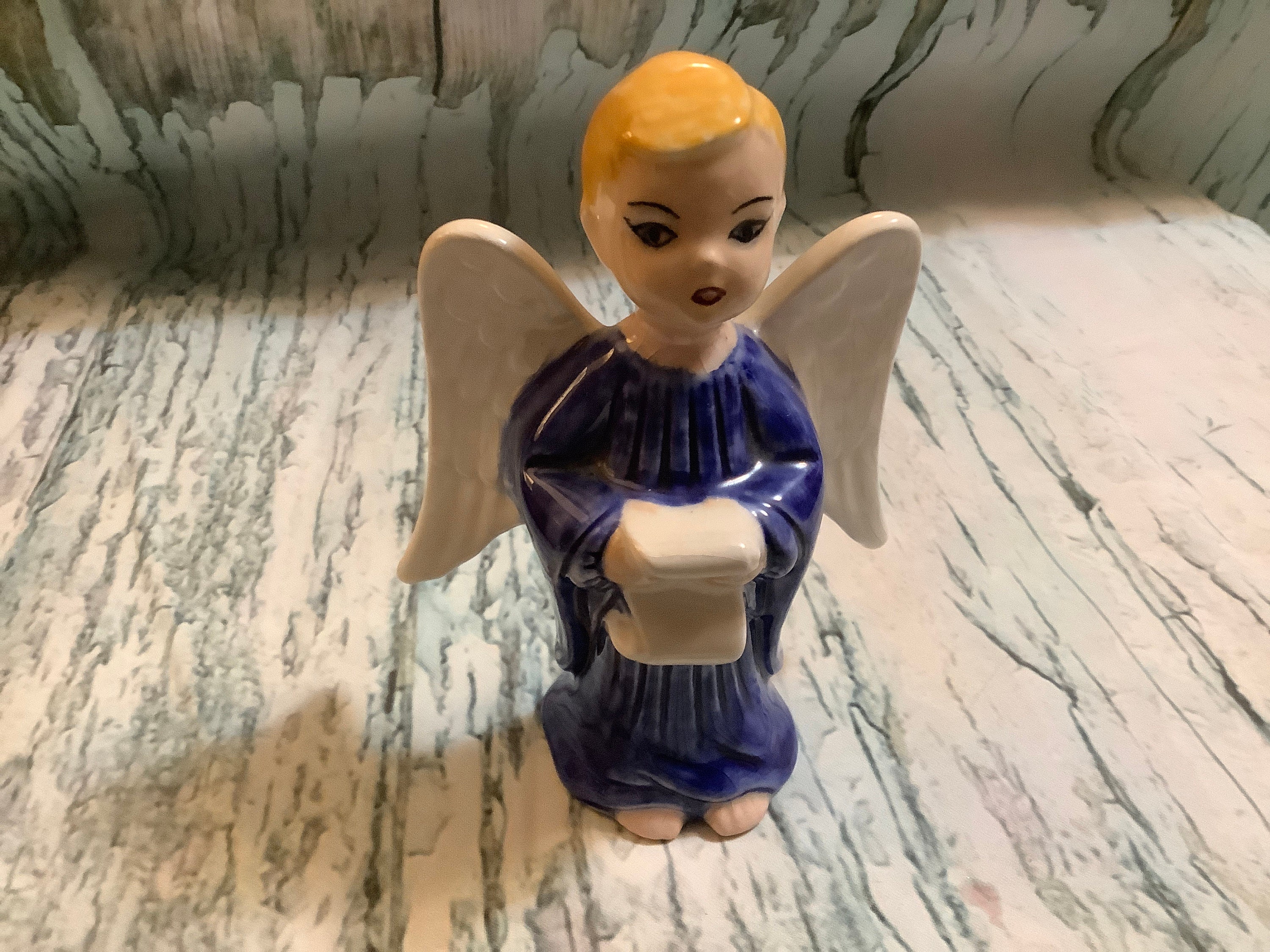 Vintage Holland Mold Blue Angel Figurine - Etsy