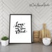 Love is All You Need, Scale-able, Printable Quote, Wall Art, Printable ...