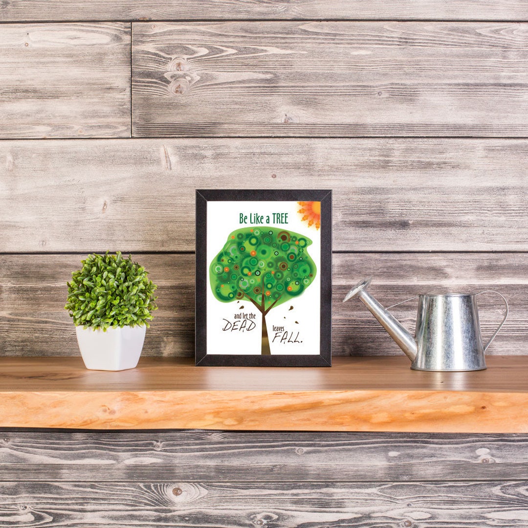 Be Like a Tree, Printable Quote, Printable Wall Art, Printable Home ...