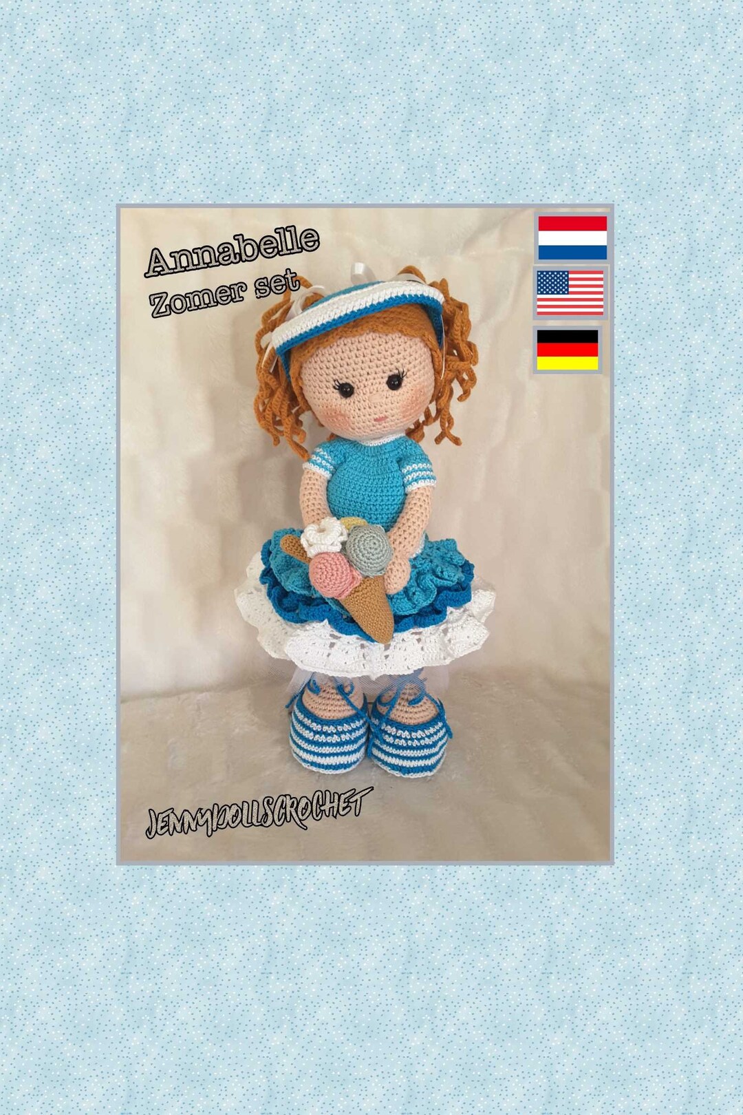 Summer Set for Annabelle Including Doll , Clothes Set Including Doll ...