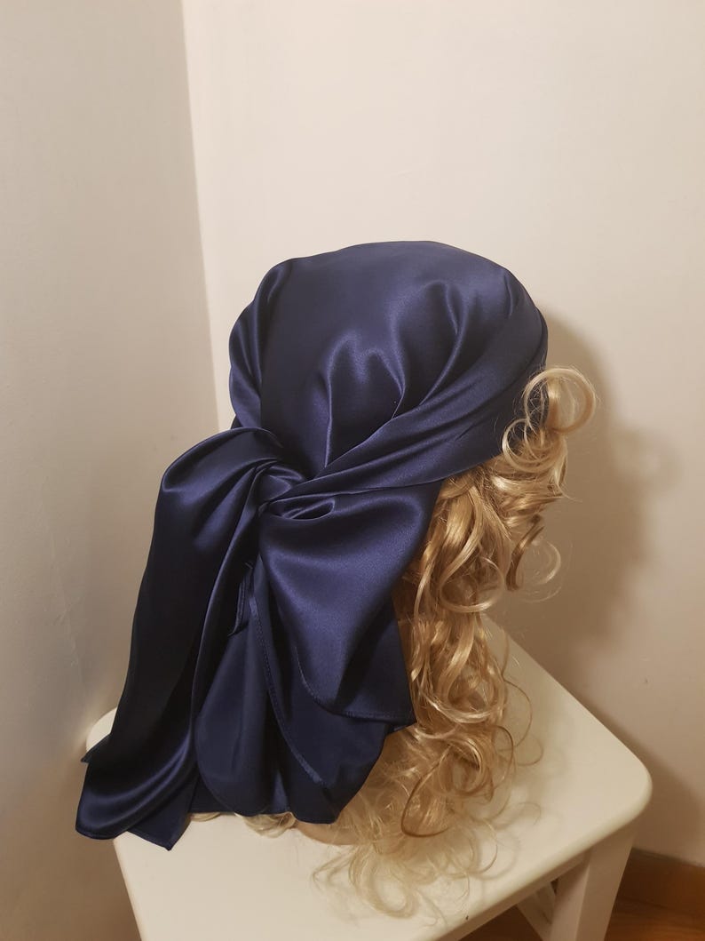 36*36 ,inches Large Sleep Head Silk Scarf 100% Silk Charmeuse Pure Silk ...