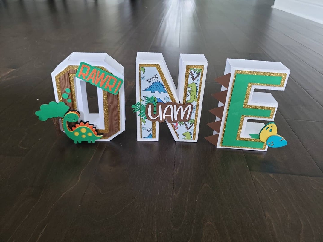 Dino Custom 3d Box Letters - Etsy