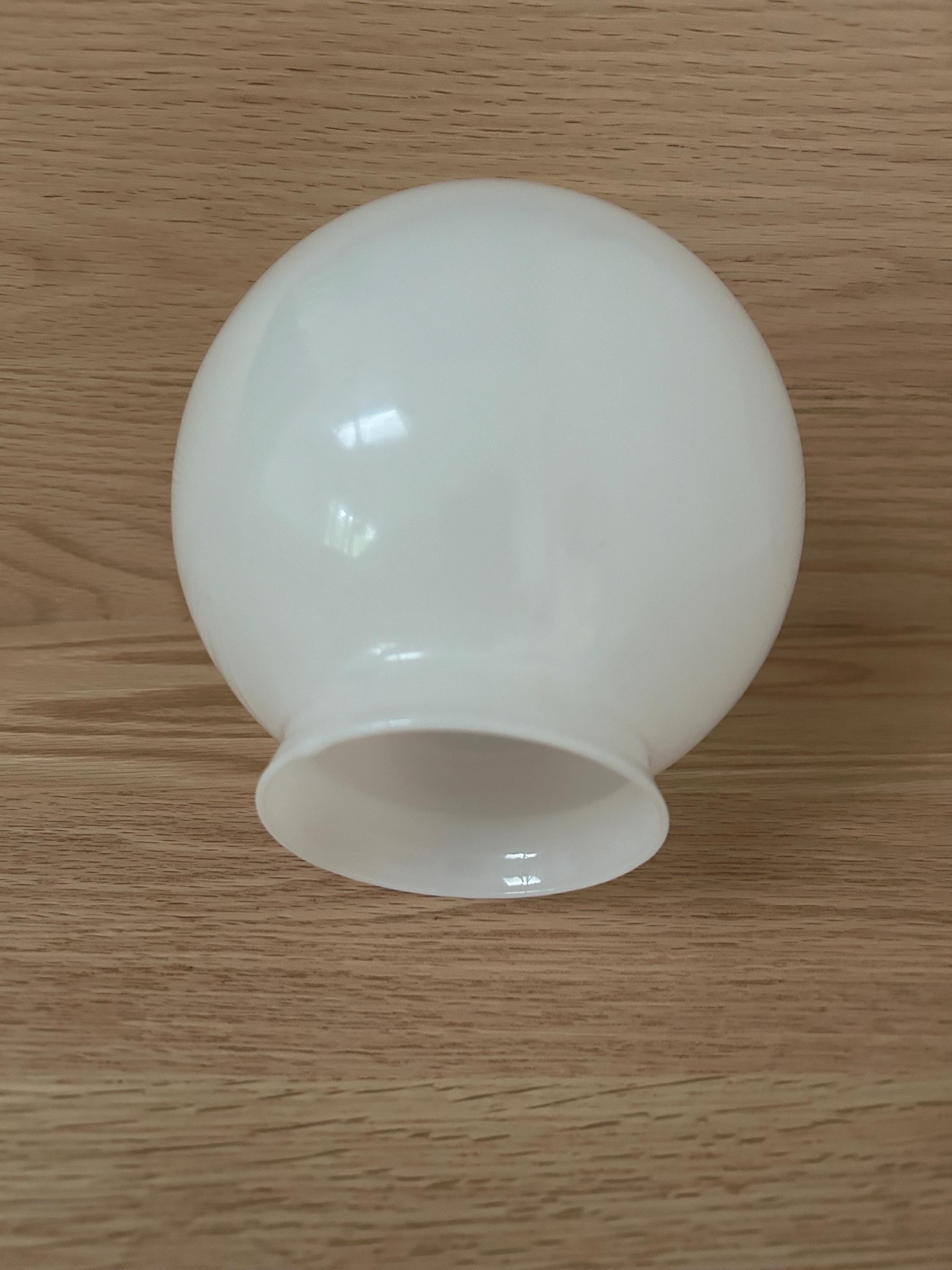 Vintage White Glass Round Globe Light Lamp Shade Replacement 6 - Etsy