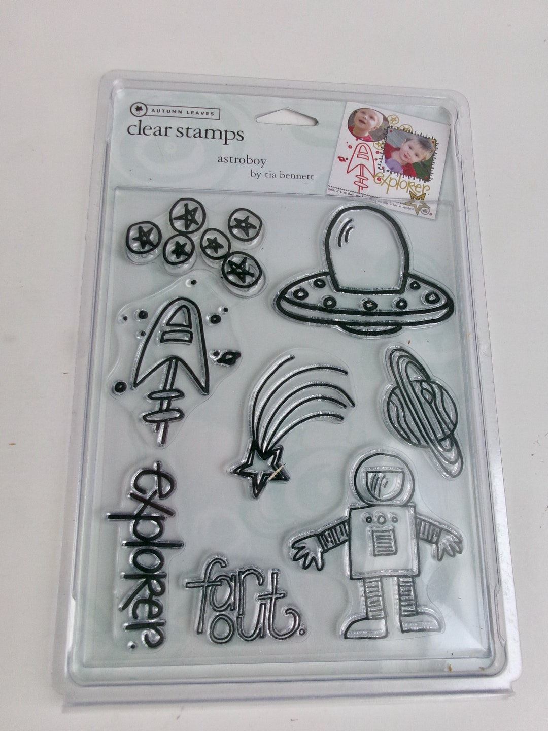 NEW Astroboy Clear Outer Space Stamp Set Reusable Stamps Outer Space ...