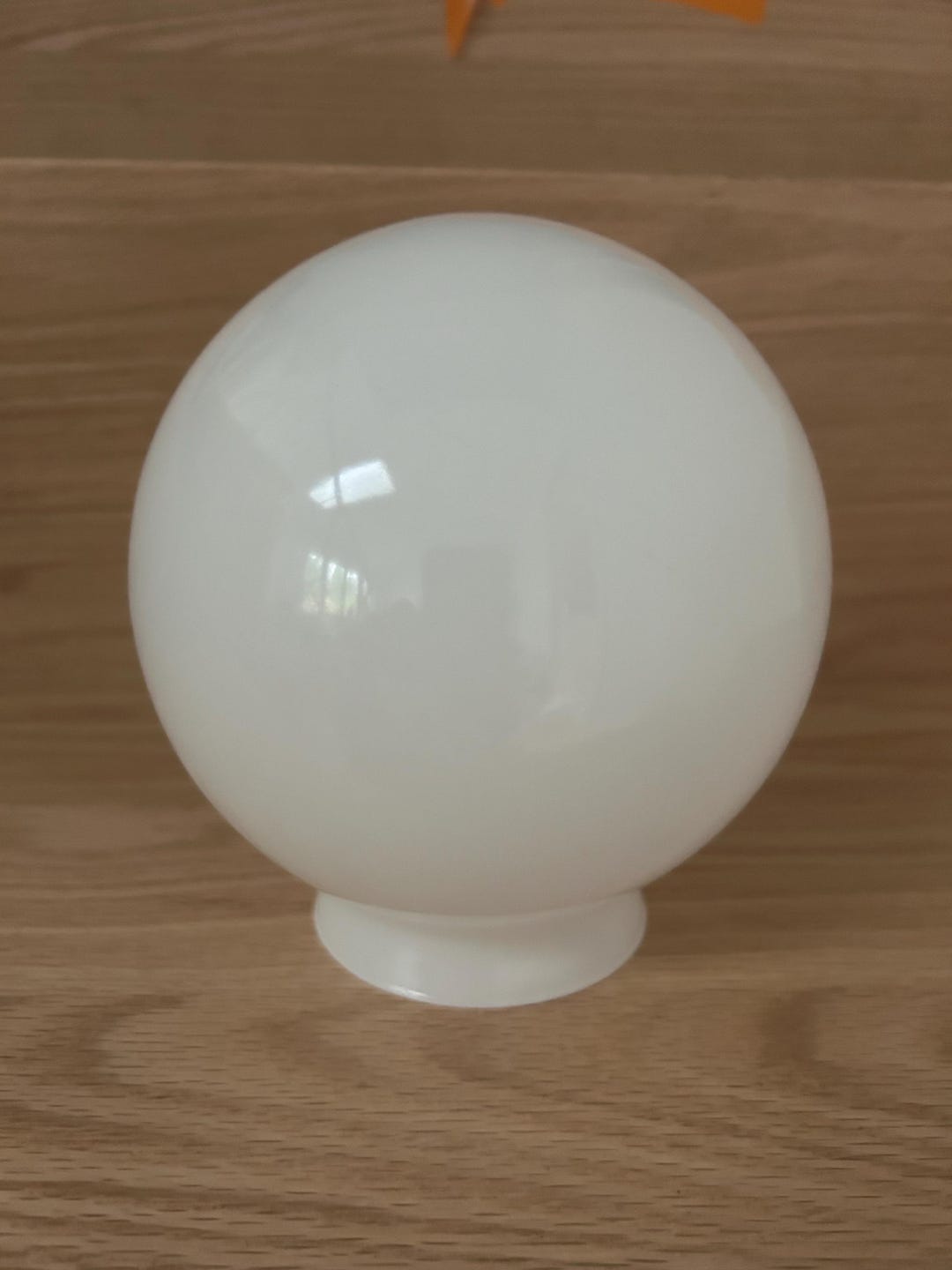 Vintage White Glass Round Globe Light Lamp Shade Replacement 6 - Etsy