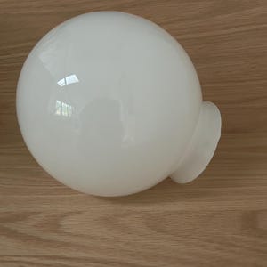 Vintage White Glass Round Globe Light Lamp Shade Replacement 6 - Etsy
