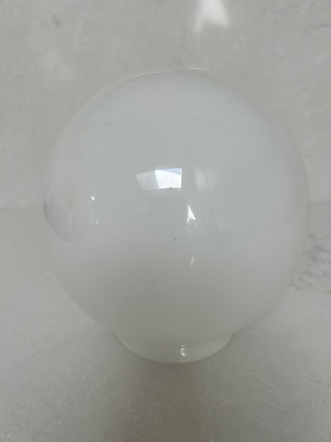 Vintage White Glass Round Globe Light Lamp Shade Replacement 6 - Etsy