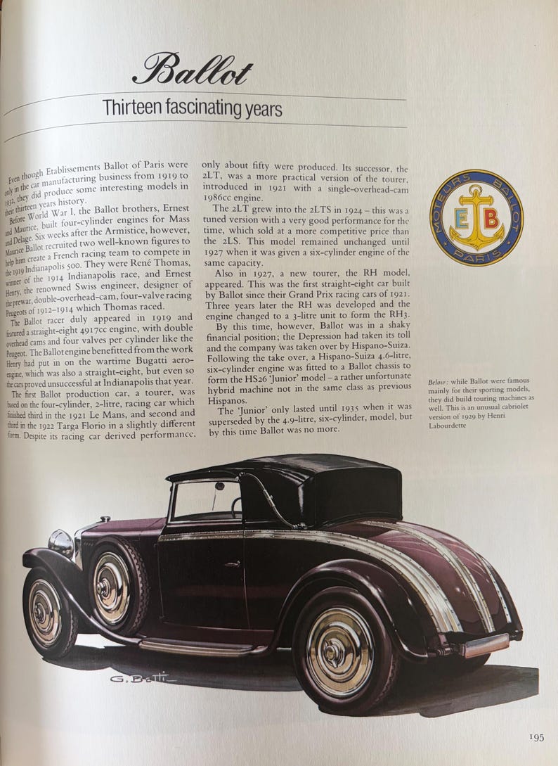 Classic Cars Coffee Table Book Fifty Years World's Finest Automotive ...