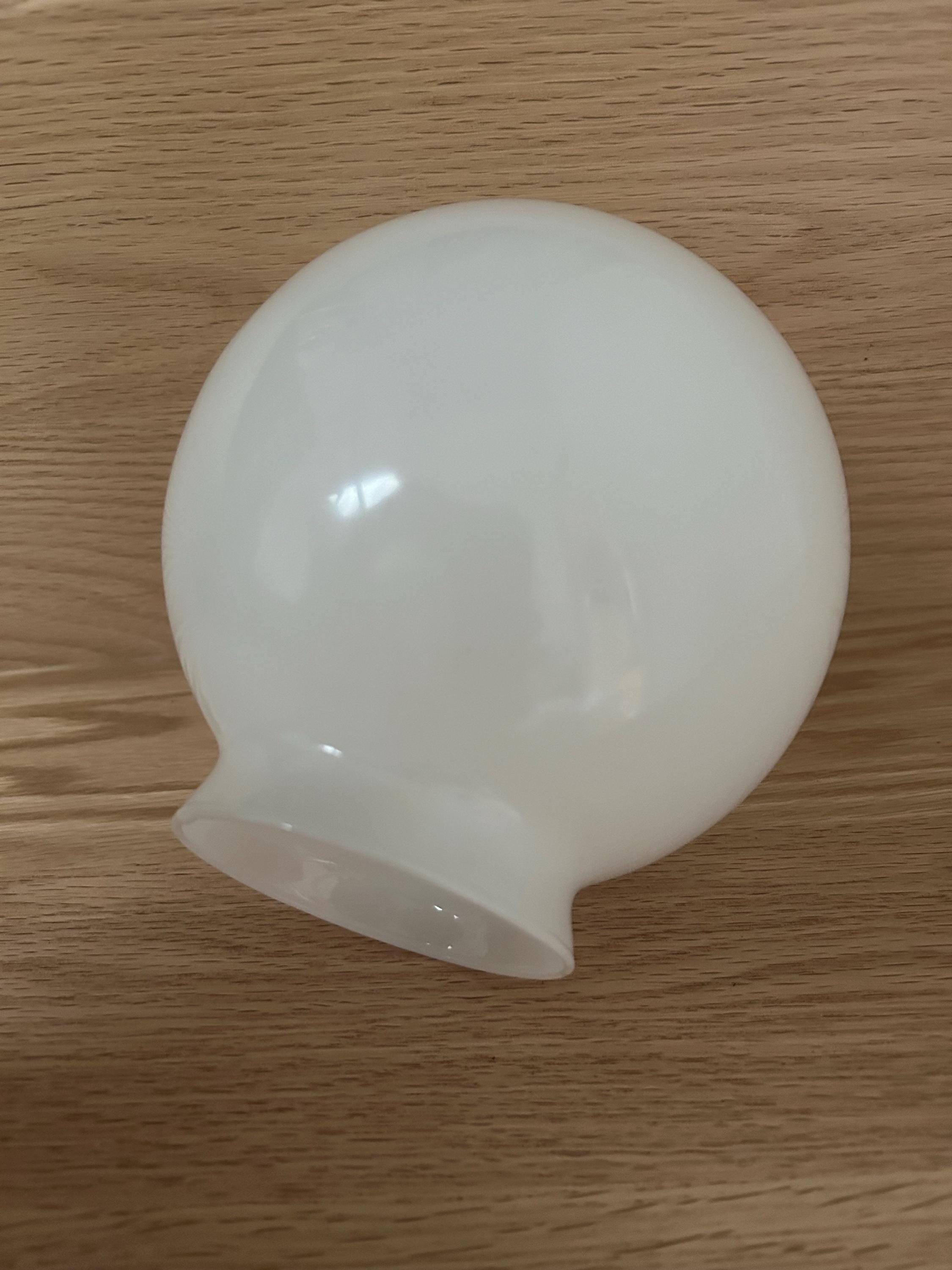 Vintage White Glass Round Globe Light Lamp Shade Replacement 6 - Etsy