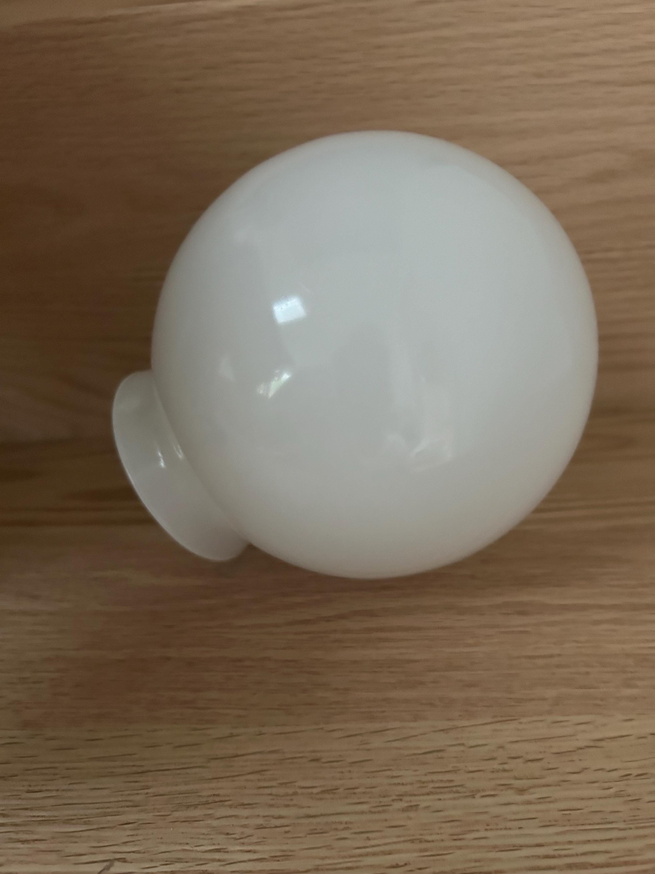 Vintage White Glass Round Globe Light Lamp Shade Replacement 6 - Etsy