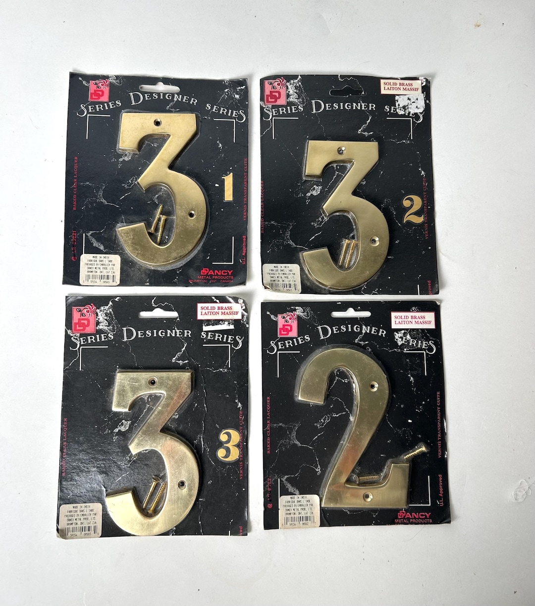 1970s 5” Solid Brass House Numbers 5-inch, Large Address Numbers 2 and ...
