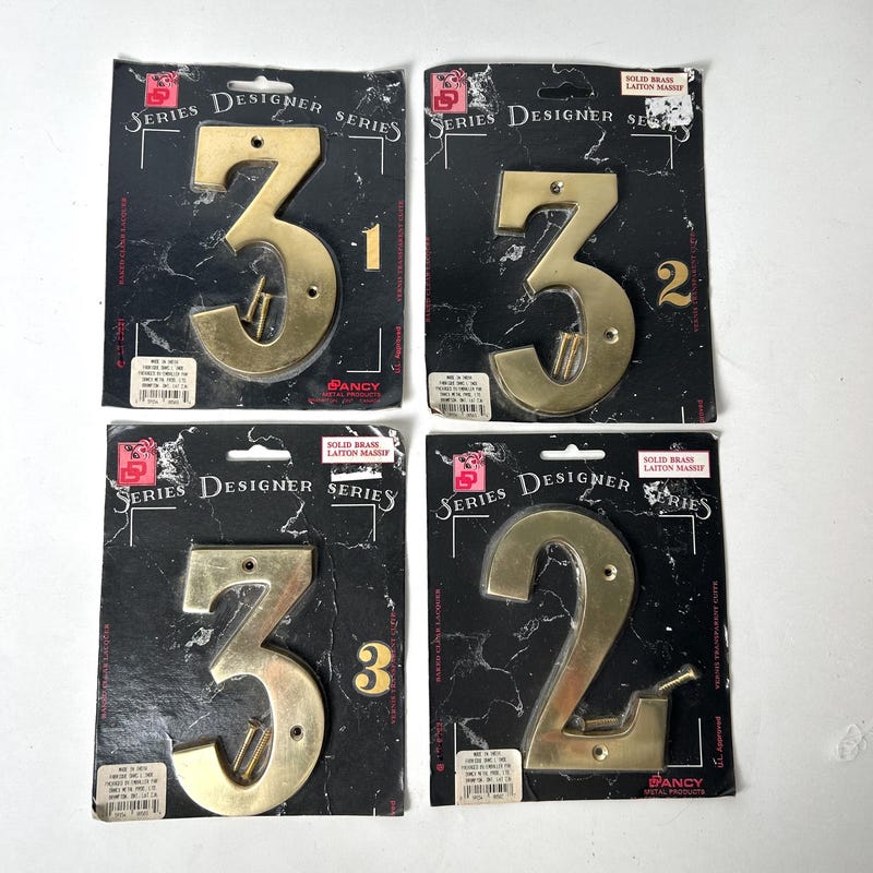 Brass House Numbers - Etsy