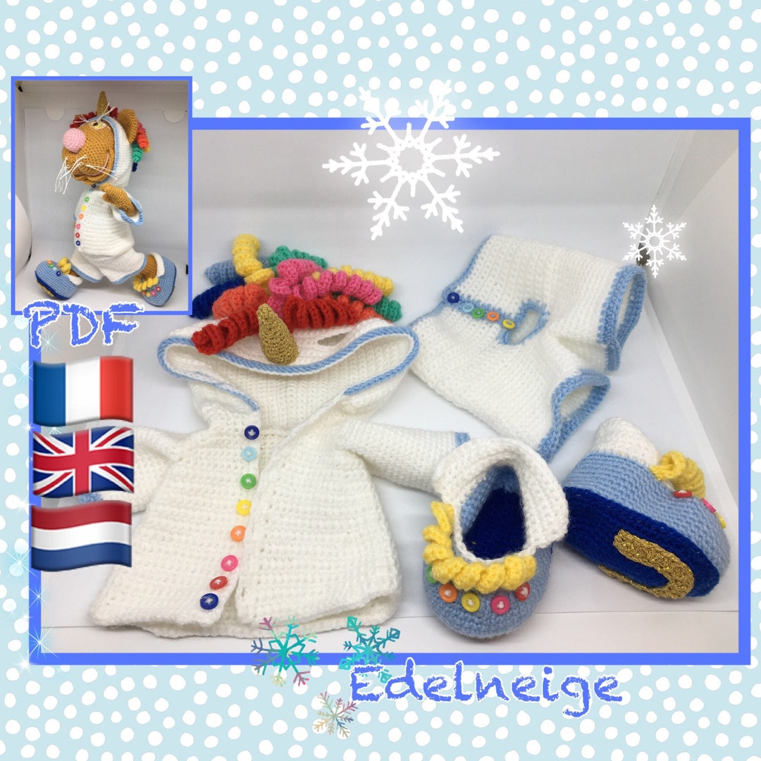Tutorial PDF Amigurumi Crochet Unicorn Garment for Ten Kei Cat - Etsy