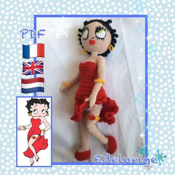 Betty Boop Crochet Pattern - Etsy