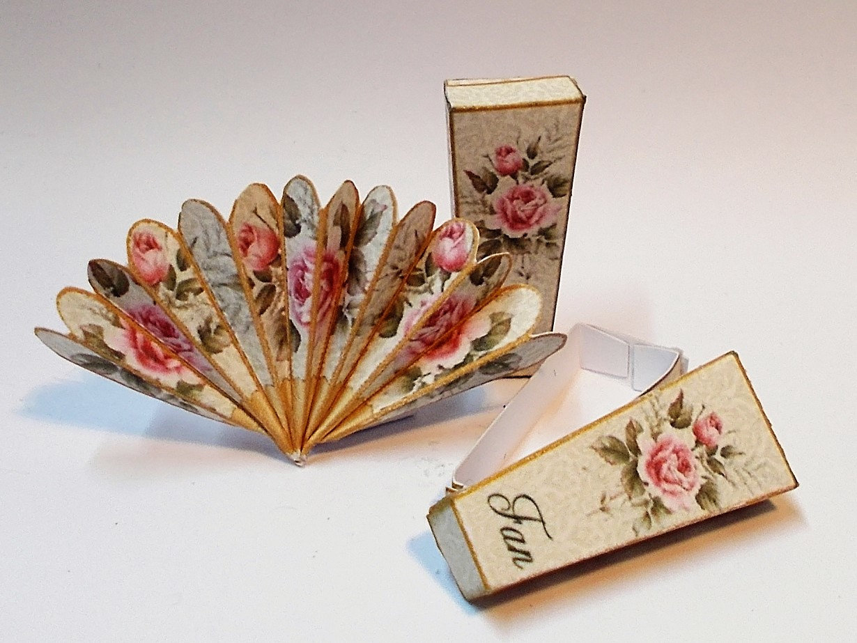 Dollhouse Download/pdf to Make Fan With Box Instant Digital Miniature ...