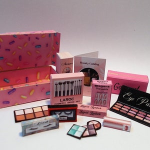 Dollhouse Printable to Make Modern Cosmetics,makeup 1/12th & 1/6th ...