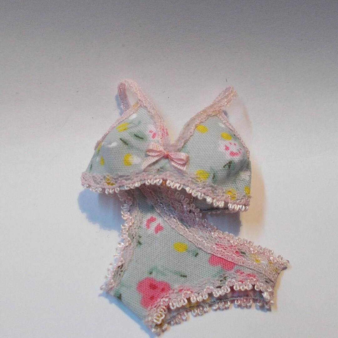Dollhouse Underwear Set Bra & Knickers 1/12th Miniature - Etsy